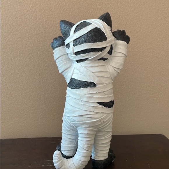 Holiday | New Halloween Mummy Cat Figurine Decor Spooky Kitty Black ...